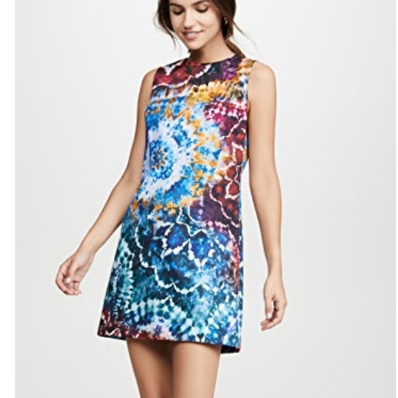 Alice + Olivia | Dresses | Alice Olivia Blue Tie Dye Coley Mini Dress 2 ...
